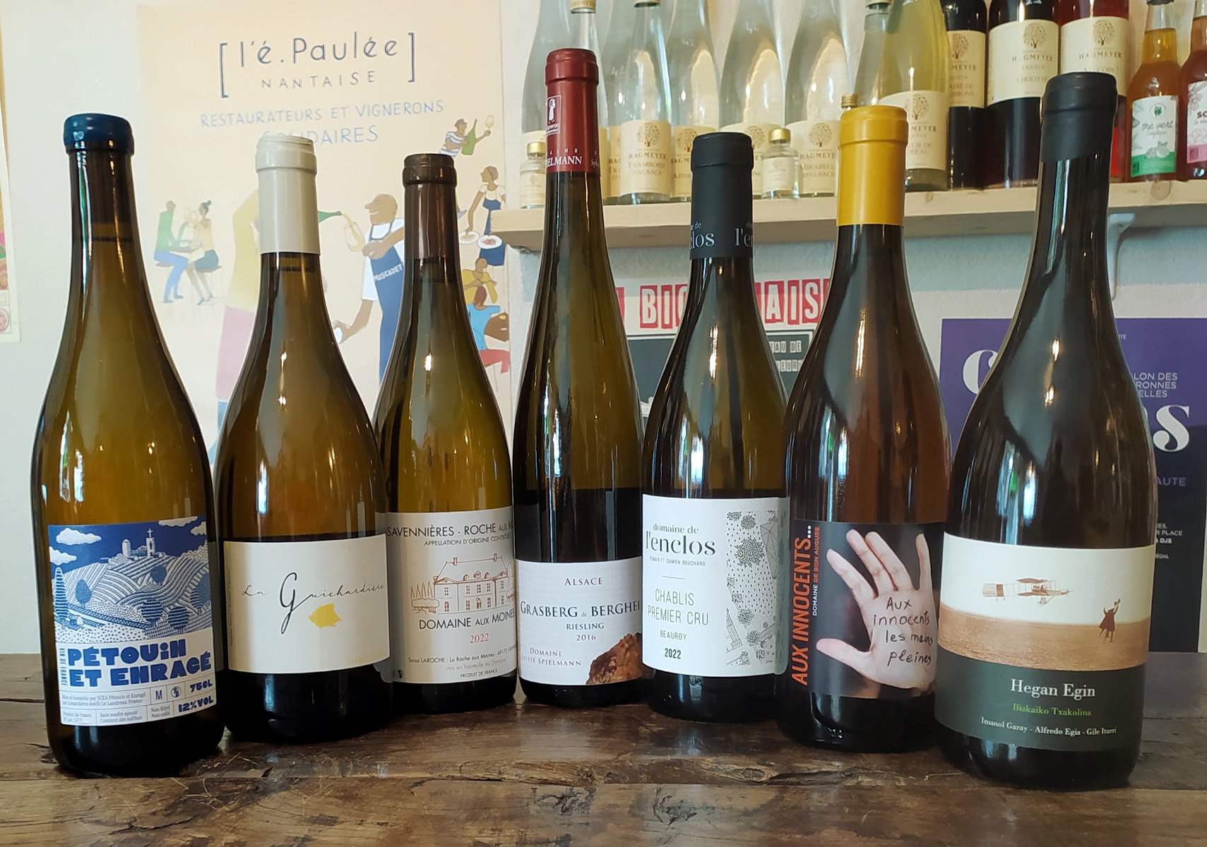 Vins blancs secs bio, naturels, biodynamie proximité Procé Bastille ...